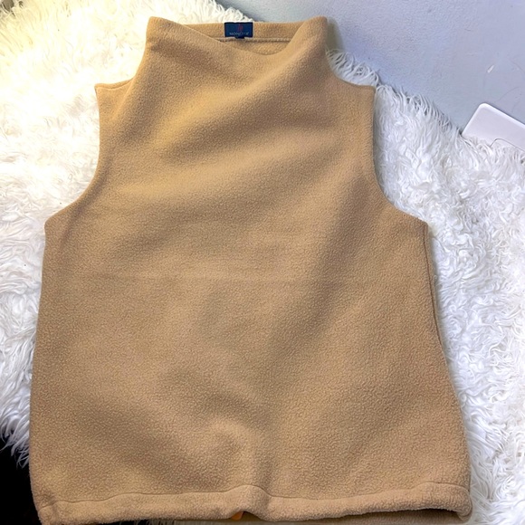 Moncler | Jackets & Coats | Vintage Moncler Tan Fleece Vest Xs | Poshmark